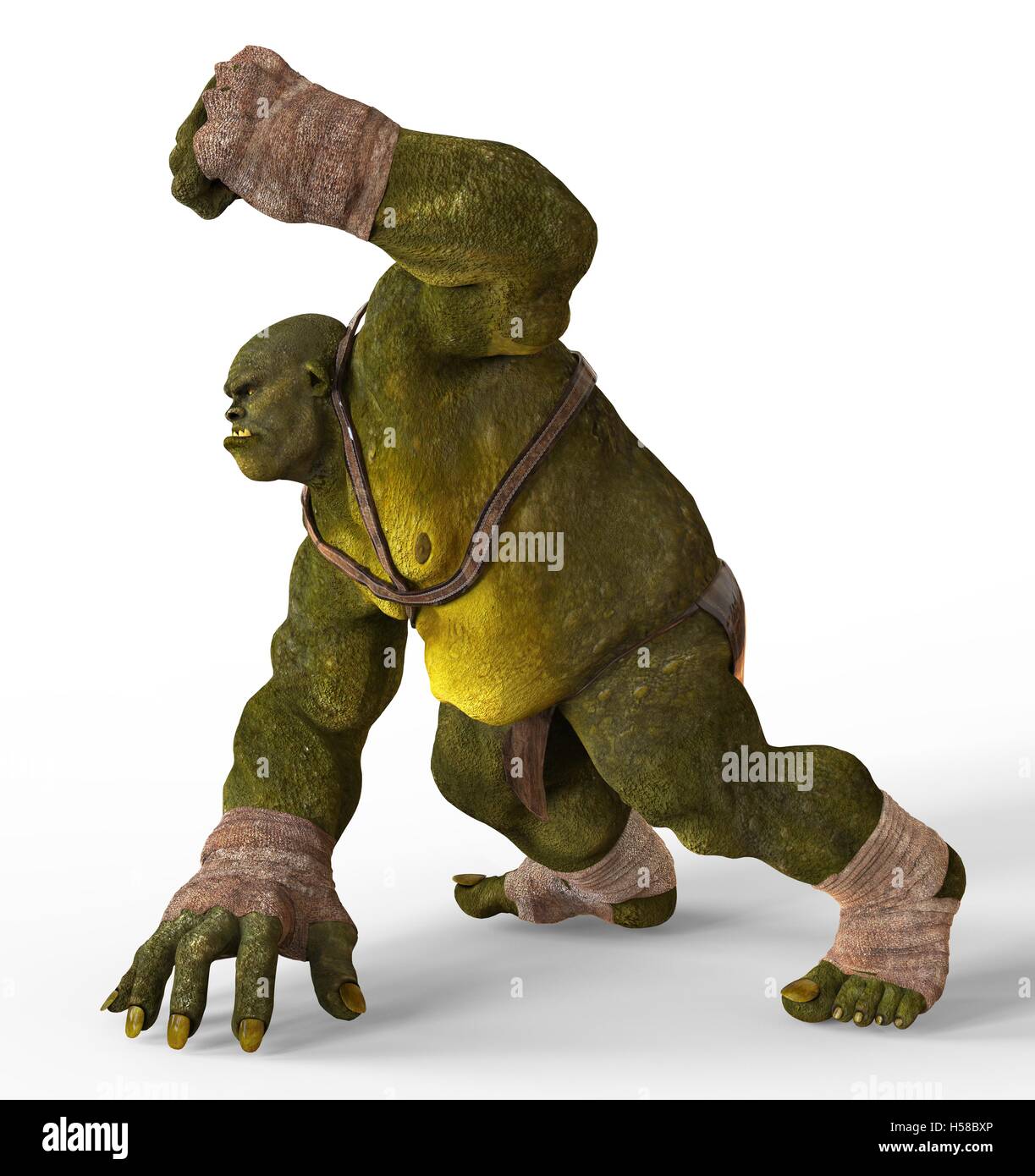 Ogre 3D Illustration Stock Photo - Alamy