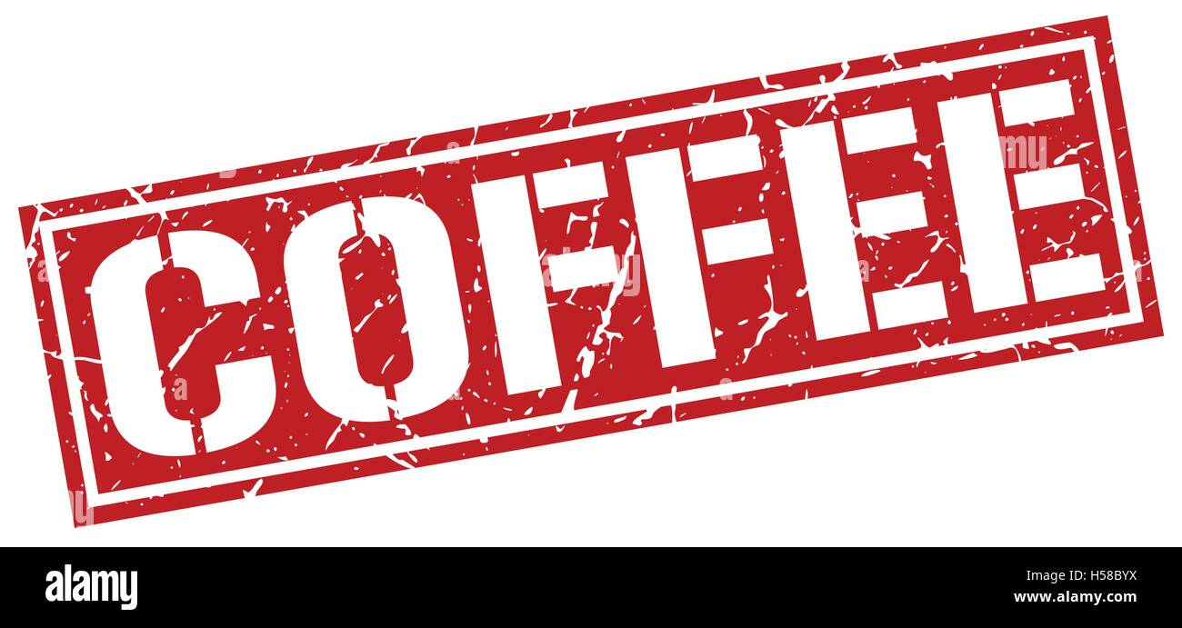 coffee stamp. coffee square grunge sign. coffee Stock Vector Image ...