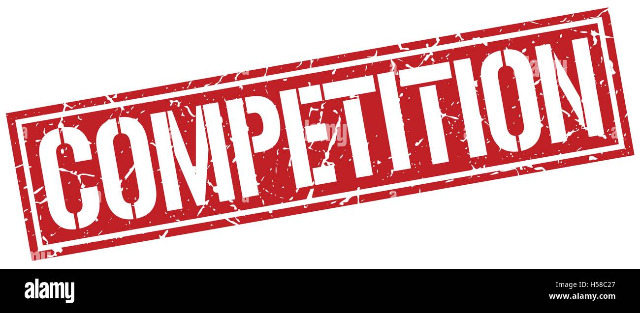 competition square grunge stamp Stock Vector Image & Art - Alamy