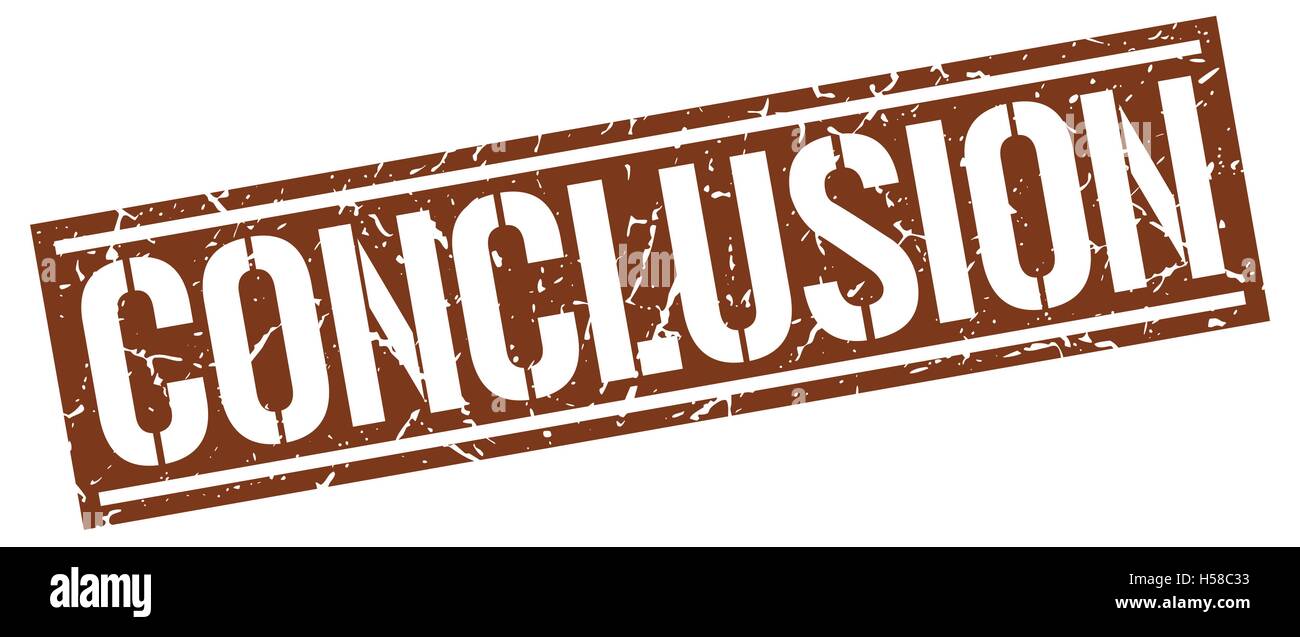 Conclusion stamp square grunge hi-res stock photography and images - Alamy