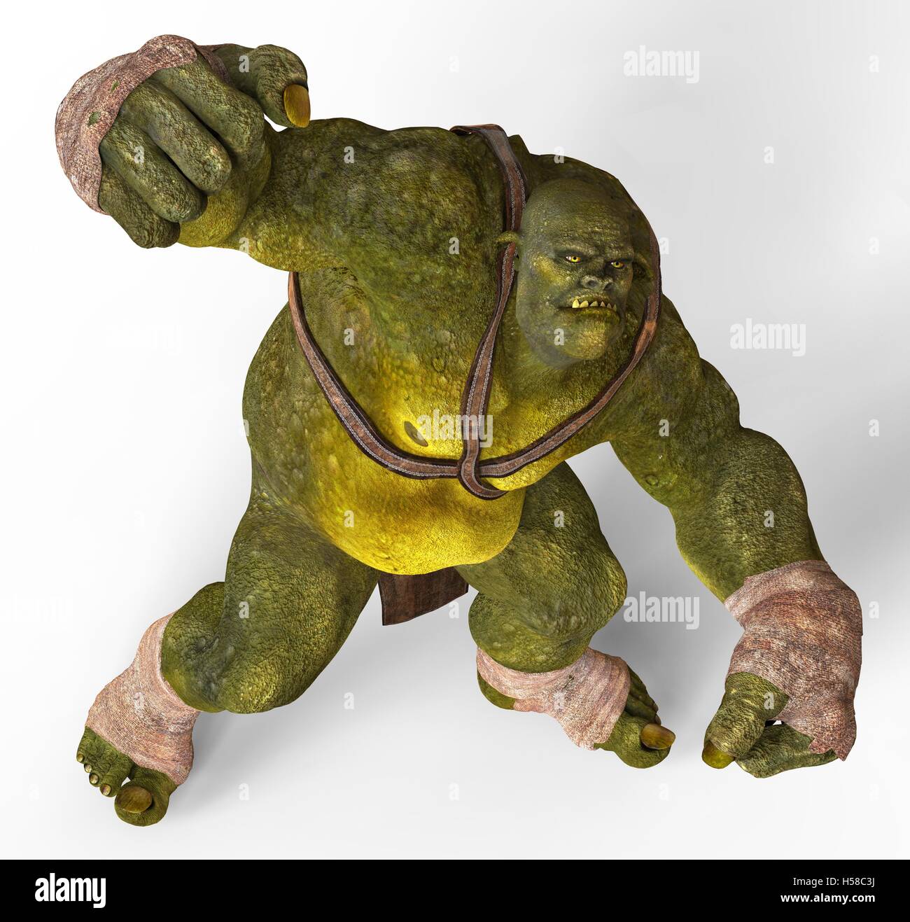 Ogre 3D Illustration Stock Photo - Alamy