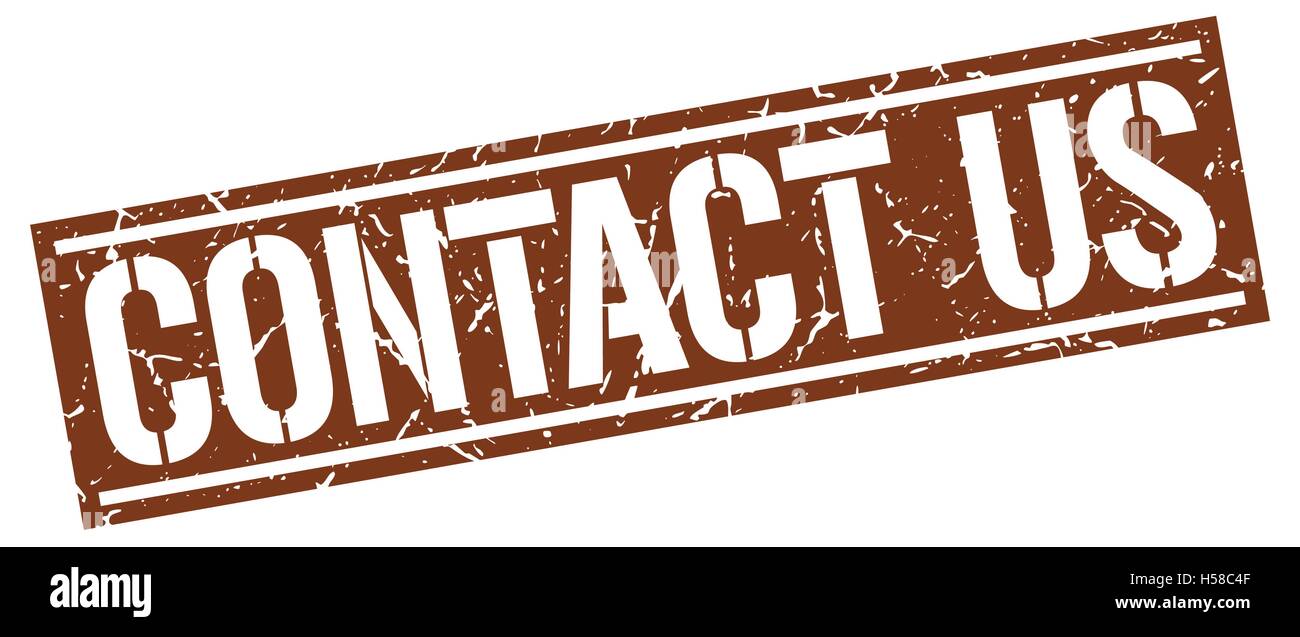 Contact us stamp square hi-res stock photography and images - Alamy