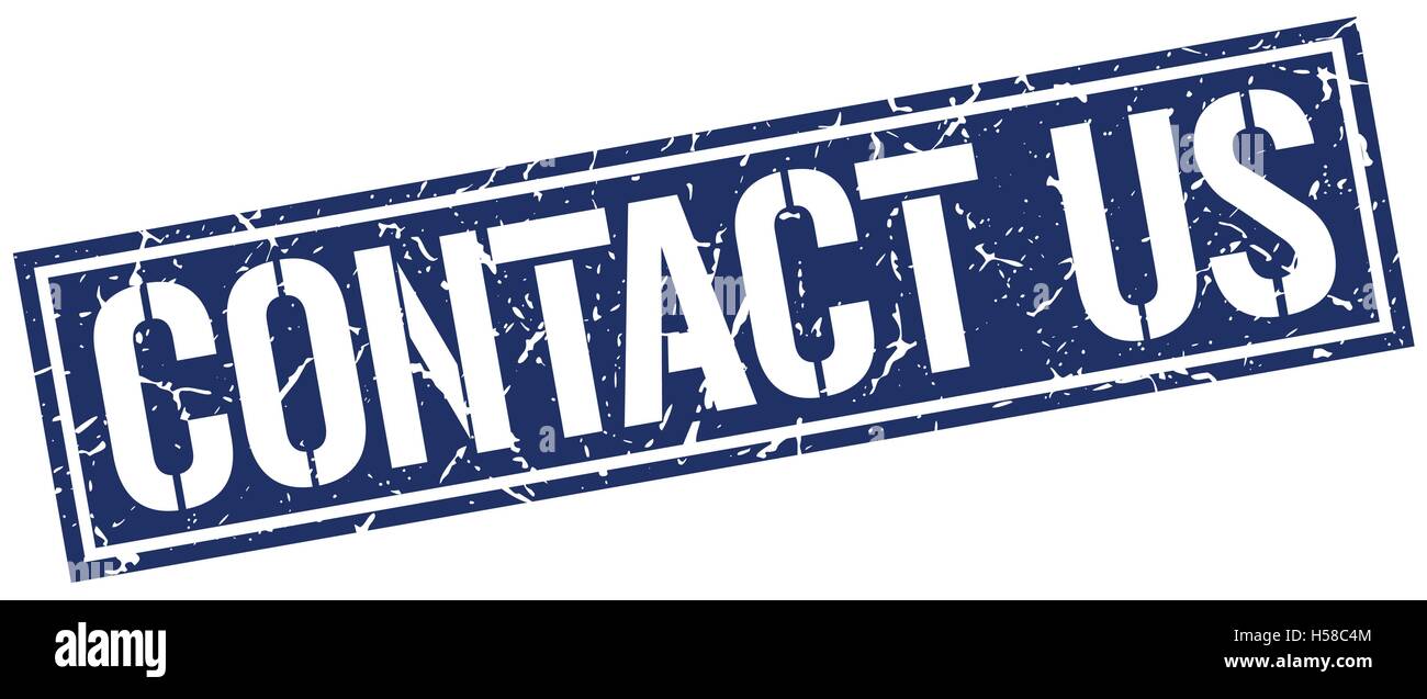 Contact us stamp square hi-res stock photography and images - Alamy