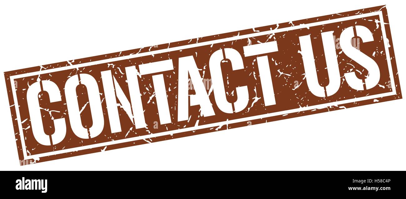 Contact us stamp square hi-res stock photography and images - Alamy