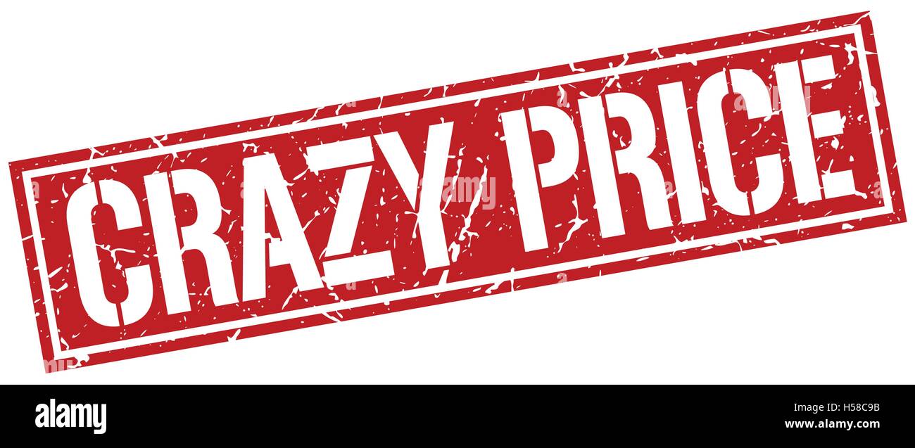 crazy price square grunge stamp Stock Vector Image & Art - Alamy