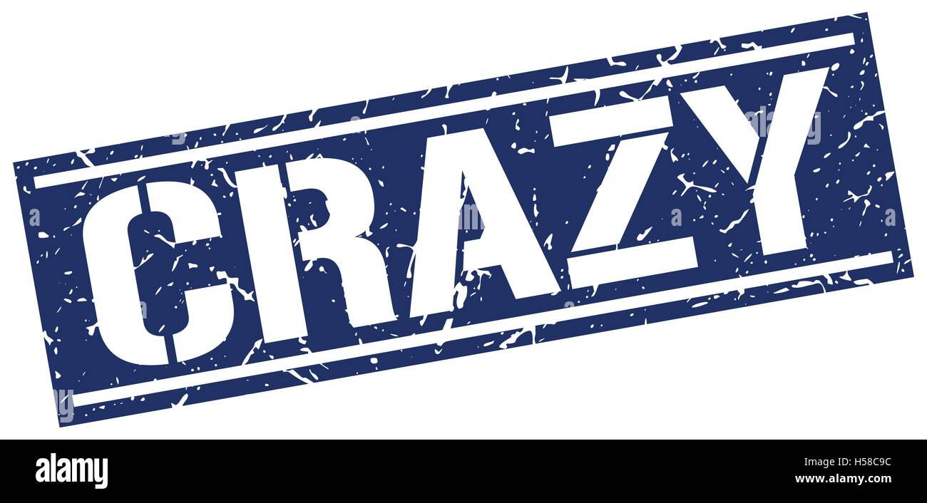 crazy square grunge stamp Stock Vector Image & Art - Alamy
