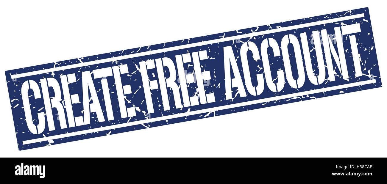 Free account stamp square hi-res stock photography and images - Alamy