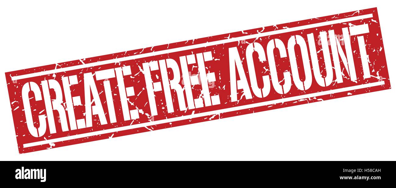 Free account stamp square hi-res stock photography and images - Alamy