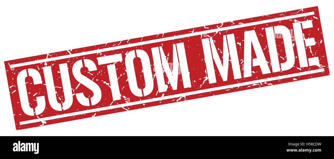 custom made square grunge stamp Stock Vector Image & Art - Alamy