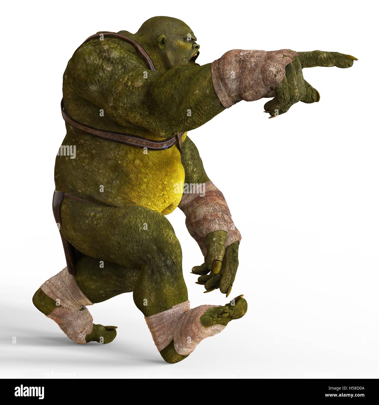 Ogre 3D Illustration Stock Photo - Alamy