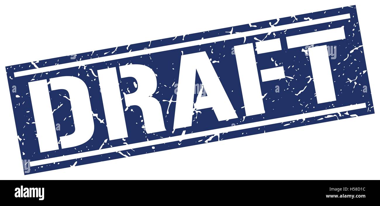draft square grunge stamp Stock Vector Image & Art - Alamy