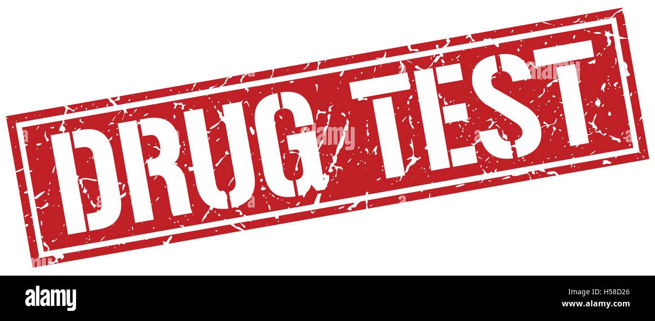 drug test square grunge stamp Stock Vector Image & Art - Alamy
