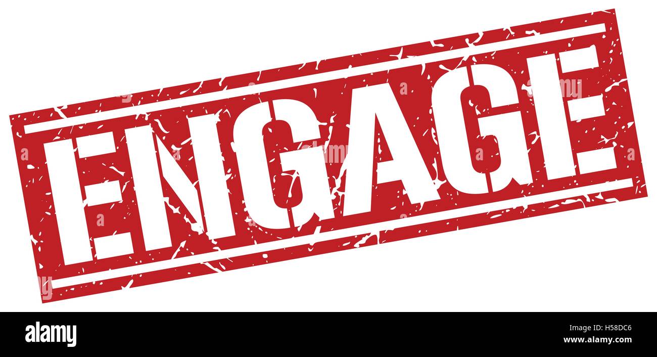 engage square grunge stamp Stock Vector Image & Art - Alamy