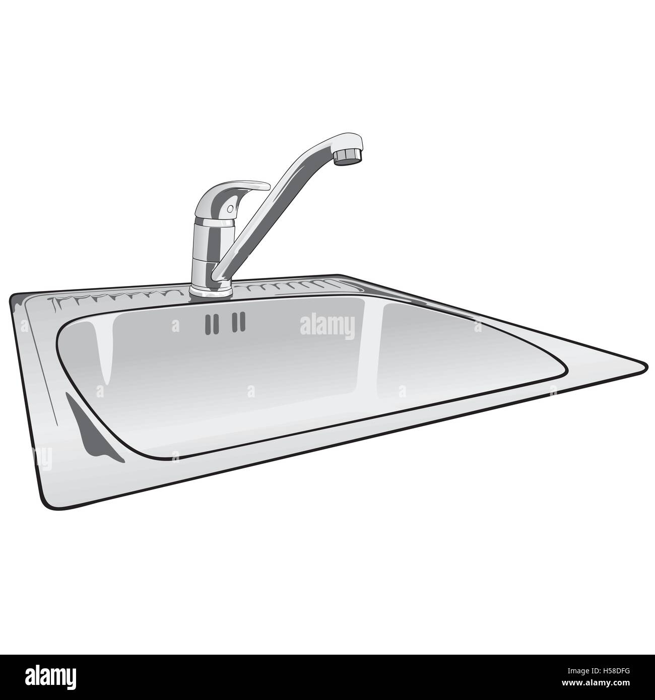 Sink detail Stock Vector Images - Alamy