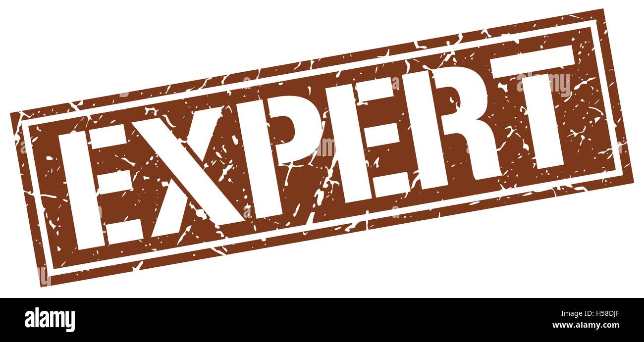 expert square grunge stamp Stock Vector Image & Art - Alamy