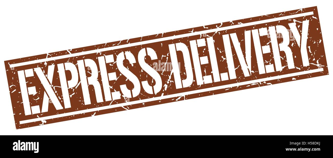 express delivery square grunge stamp Stock Vector Image & Art - Alamy