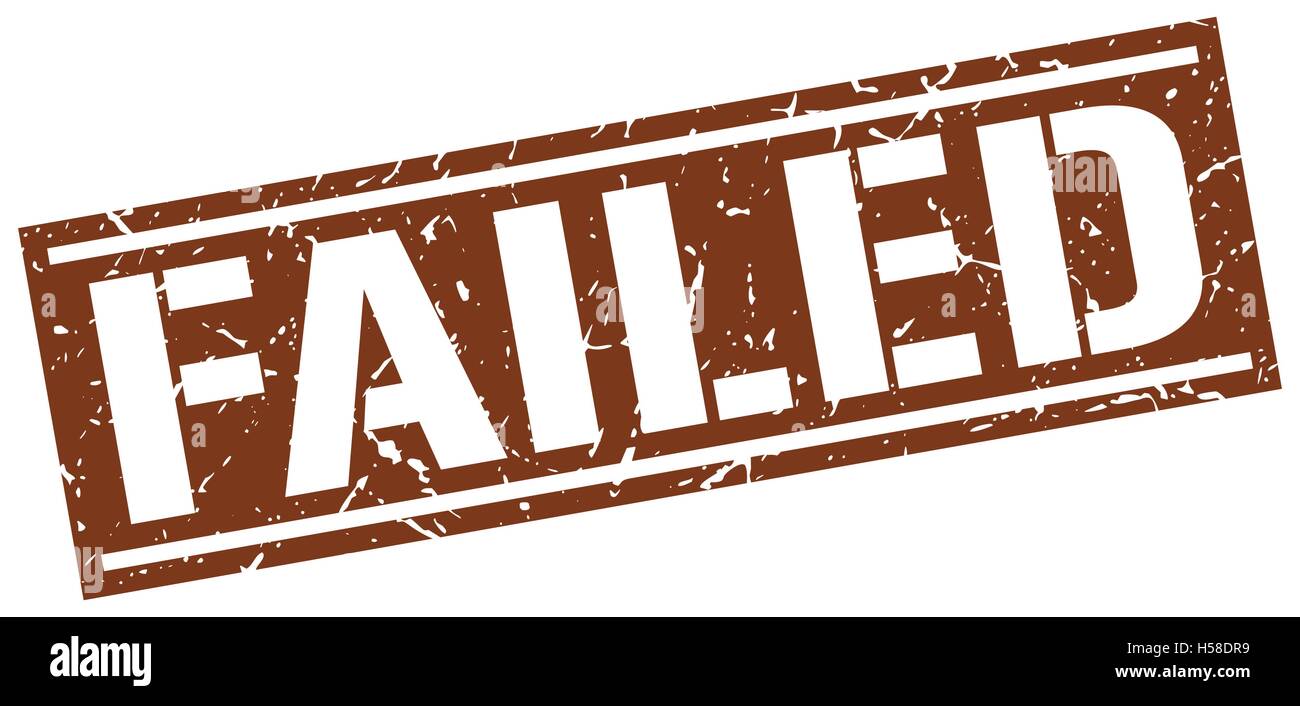 failed square grunge stamp Stock Vector Image & Art - Alamy