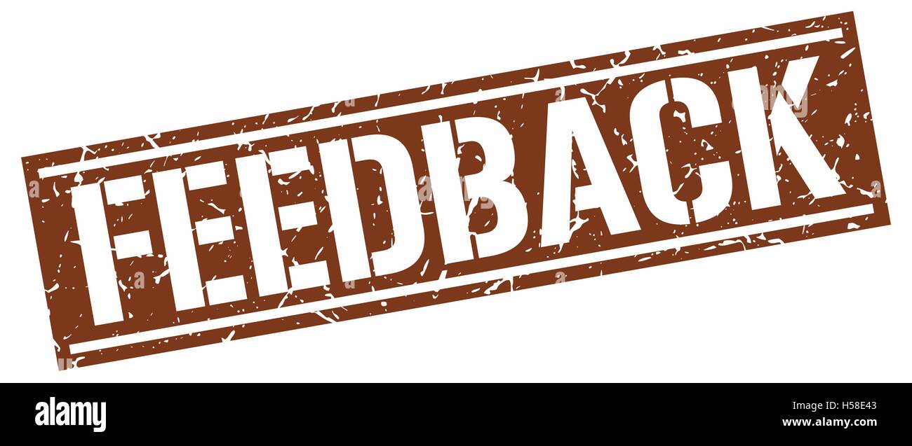 feedback square grunge stamp Stock Vector Image & Art - Alamy