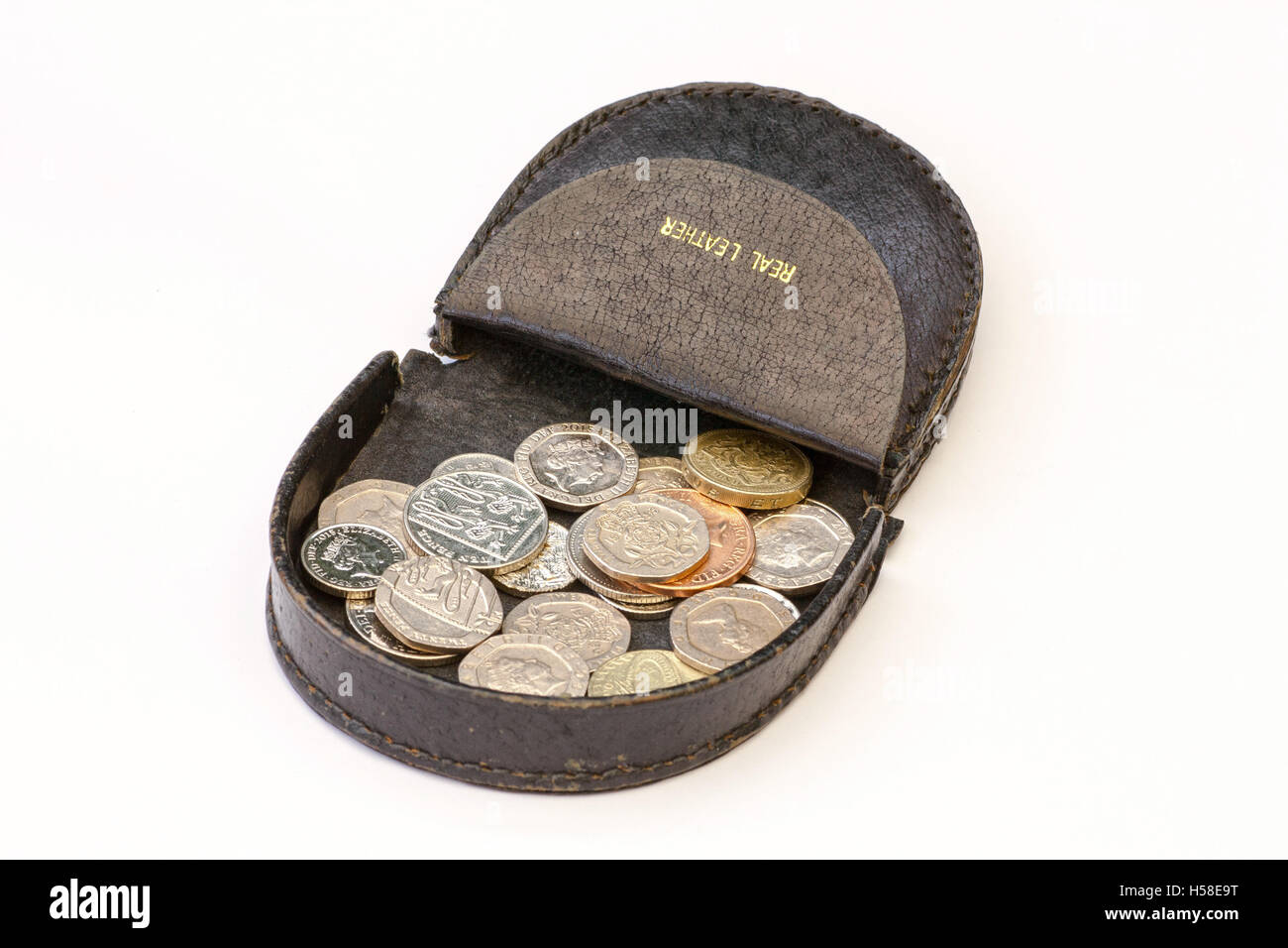 Purse coins hi-res stock photography and images - Alamy