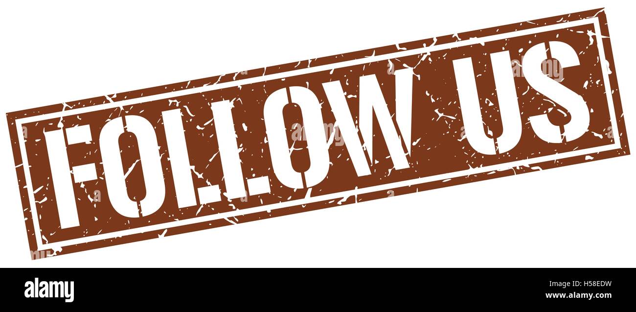 Follow us stamp Stock Vector Images - Alamy