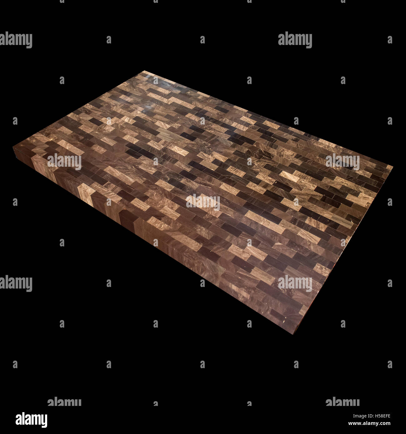 View of an Obsidian Plate on a Black Background Stock Photo - Alamy