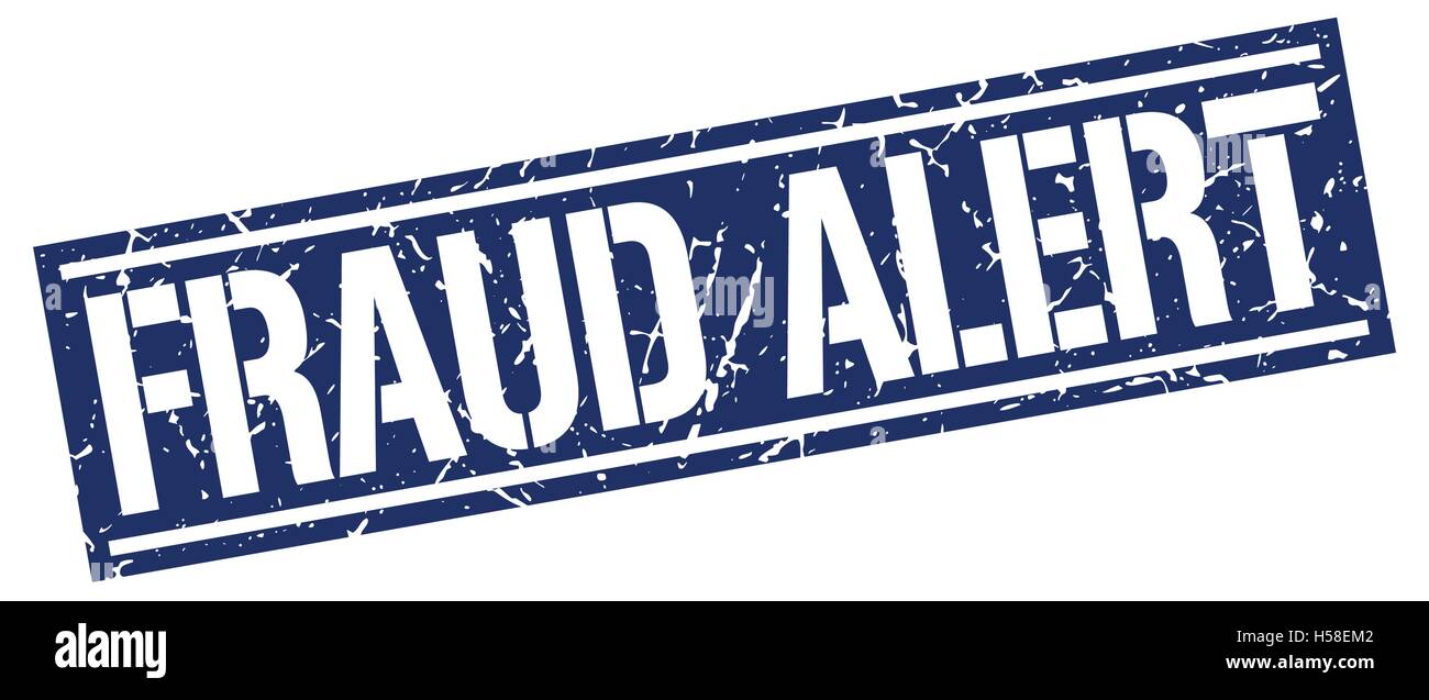 fraud alert square grunge stamp Stock Vector Image & Art - Alamy