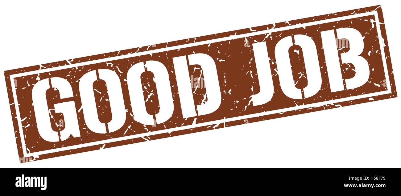 good job square grunge stamp Stock Vector Image & Art - Alamy