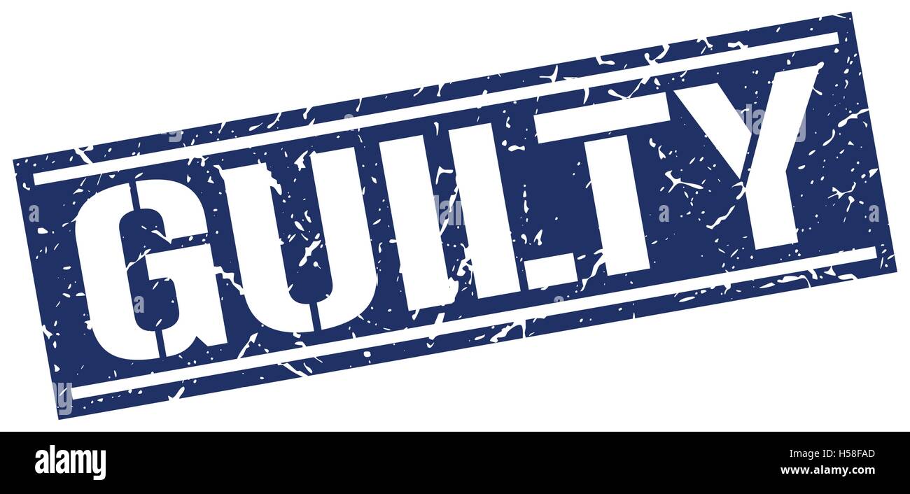 guilty square grunge stamp Stock Vector Image & Art - Alamy