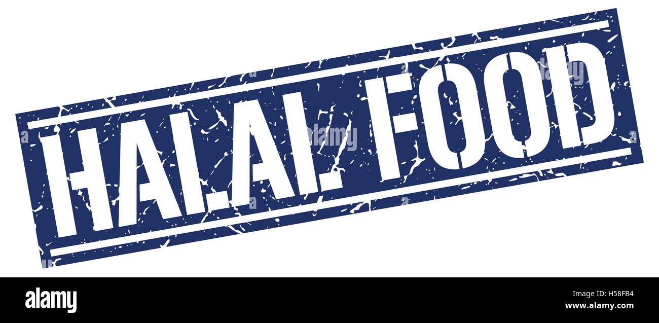 halal food square grunge stamp Stock Vector Image & Art - Alamy