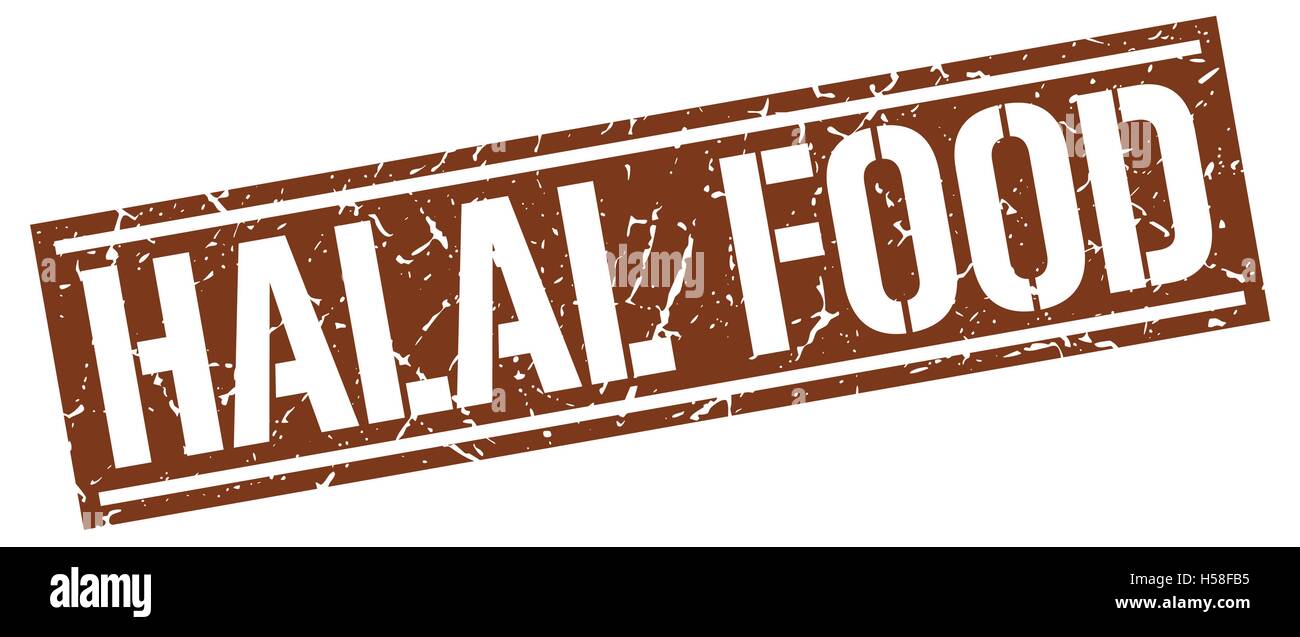 Halal food sign grunge Stock Vector Images - Alamy