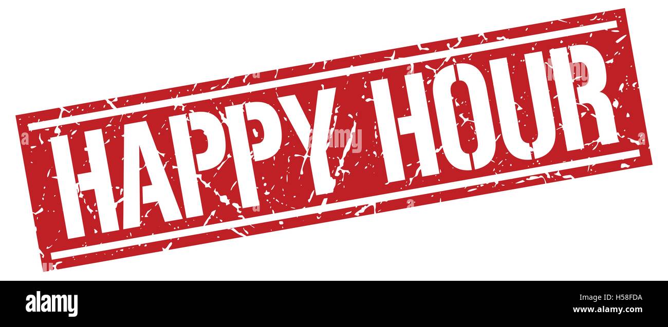 happy hour stamp. happy hour square grunge sign. happy hour Stock ...