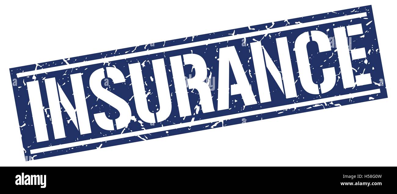insurance square grunge stamp Stock Vector Image & Art - Alamy