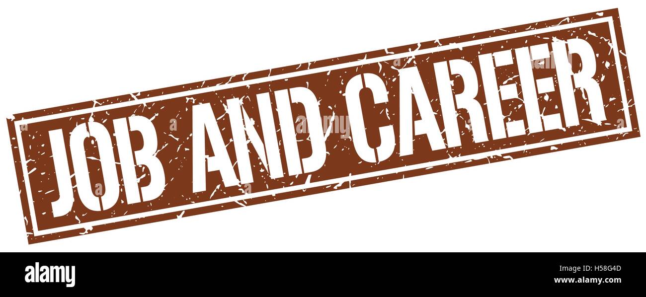 job and career square grunge stamp Stock Vector Image & Art - Alamy