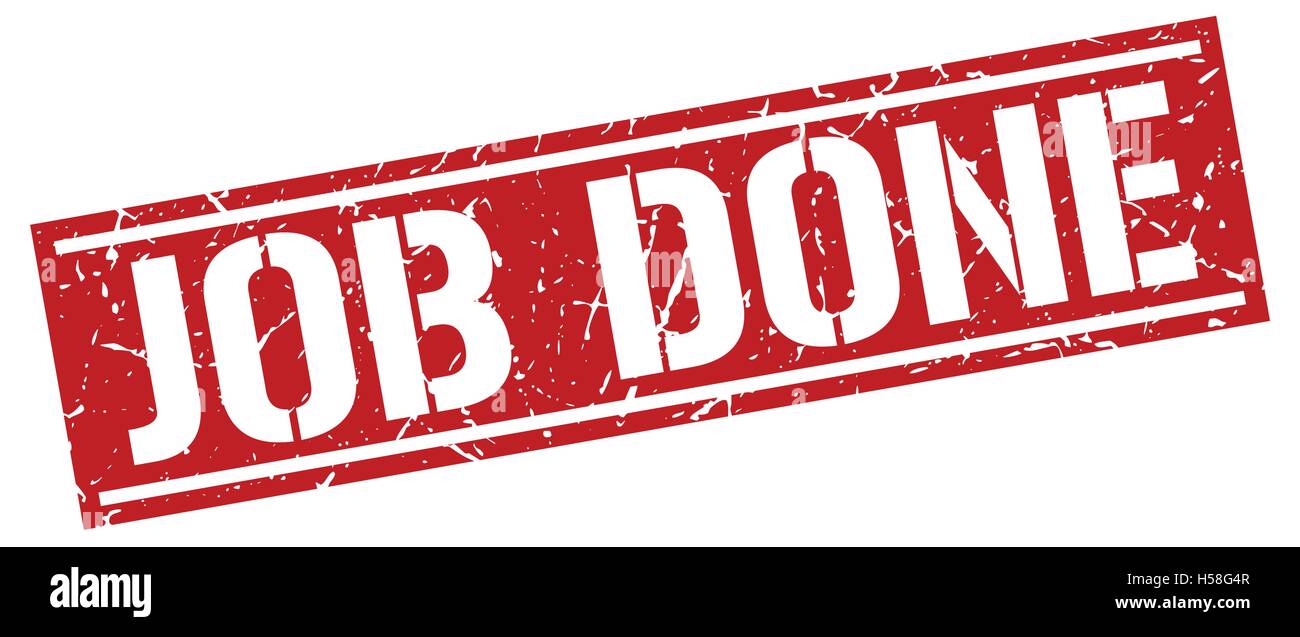 job done square grunge stamp Stock Vector Image & Art - Alamy