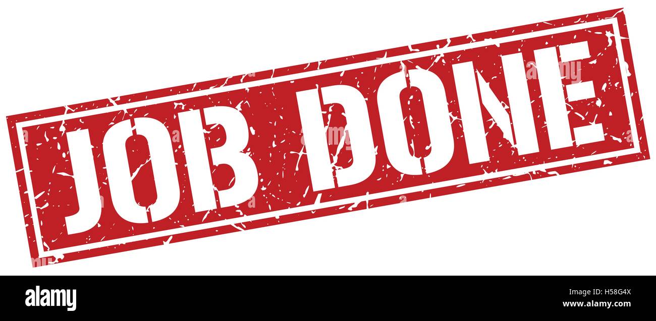 job done square grunge stamp Stock Vector Image & Art - Alamy