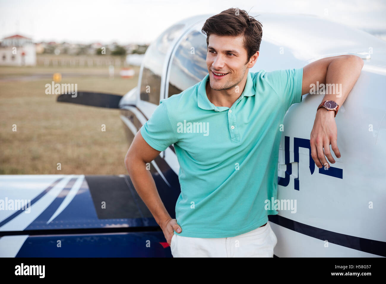 Man in private jet hi-res stock photography and images - Alamy