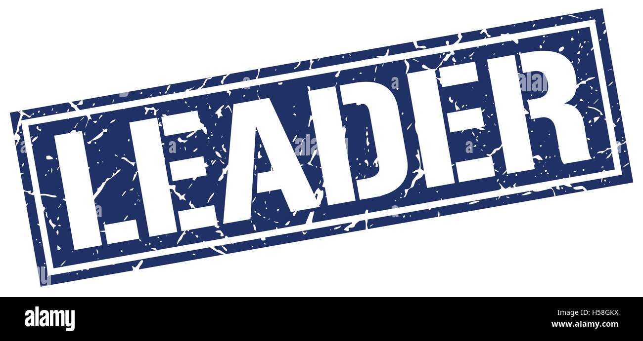 leader square grunge stamp Stock Vector Image & Art - Alamy