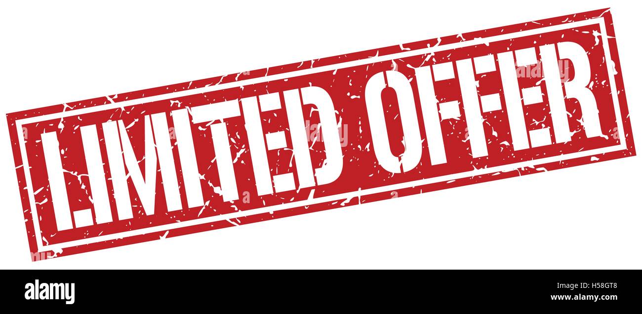 limited offer square grunge stamp Stock Vector Image & Art - Alamy