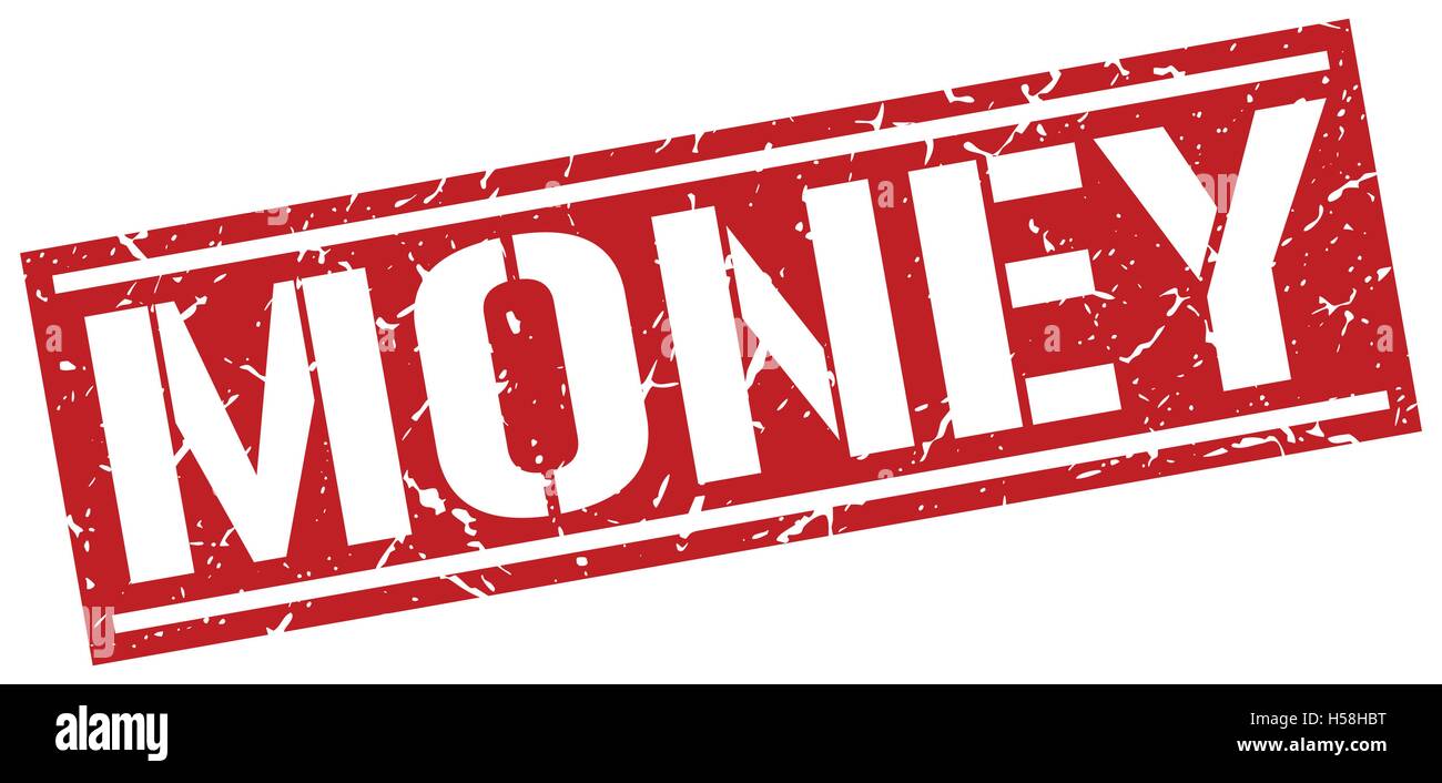Money square stamp grunge Stock Vector Images - Alamy