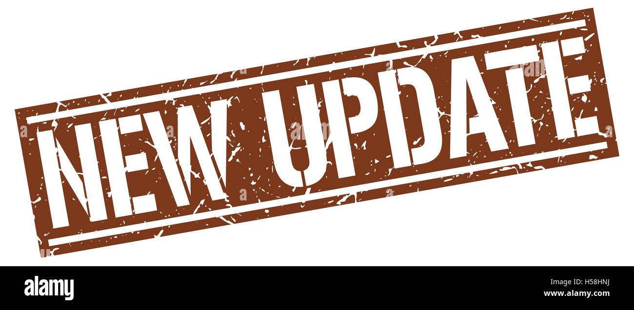 new update stamp. new update square grunge sign. new update Stock ...