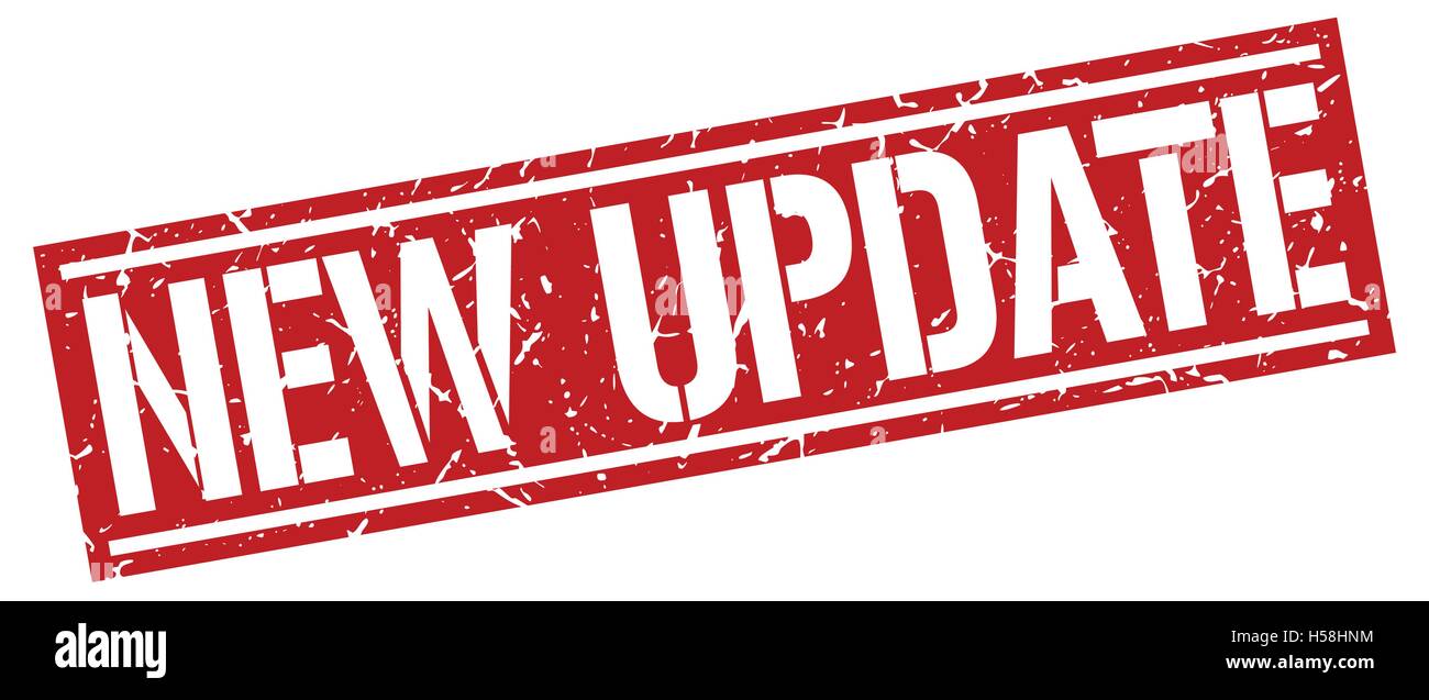 new update square grunge stamp Stock Vector Image & Art - Alamy