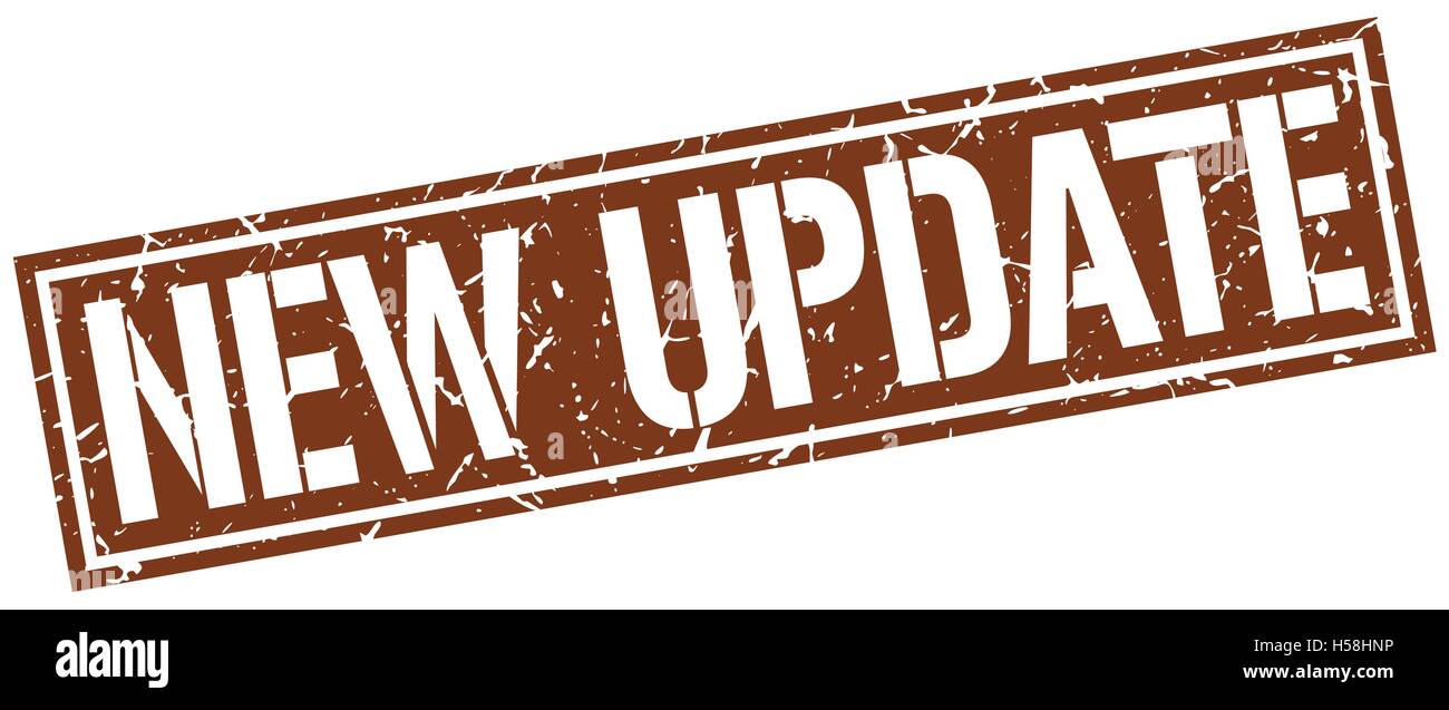 Update stamp square grunge hi-res stock photography and images - Alamy