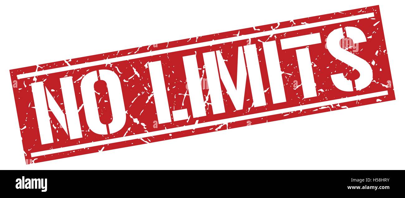no limits square grunge stamp Stock Vector Image & Art - Alamy