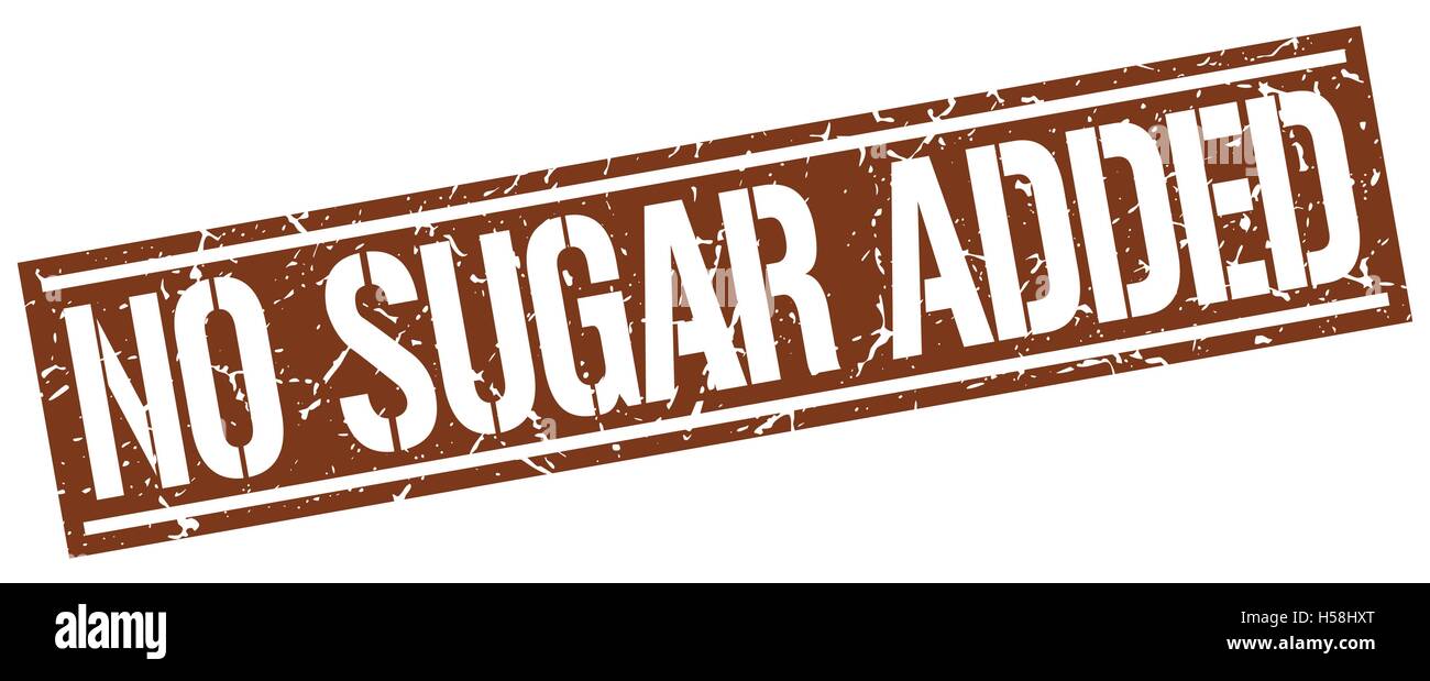 no sugar added square grunge stamp Stock Vector Image & Art - Alamy
