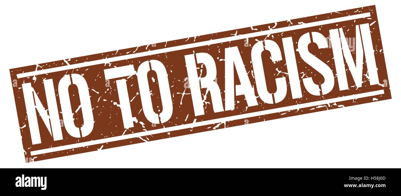 no to racism square grunge stamp Stock Vector Image & Art - Alamy