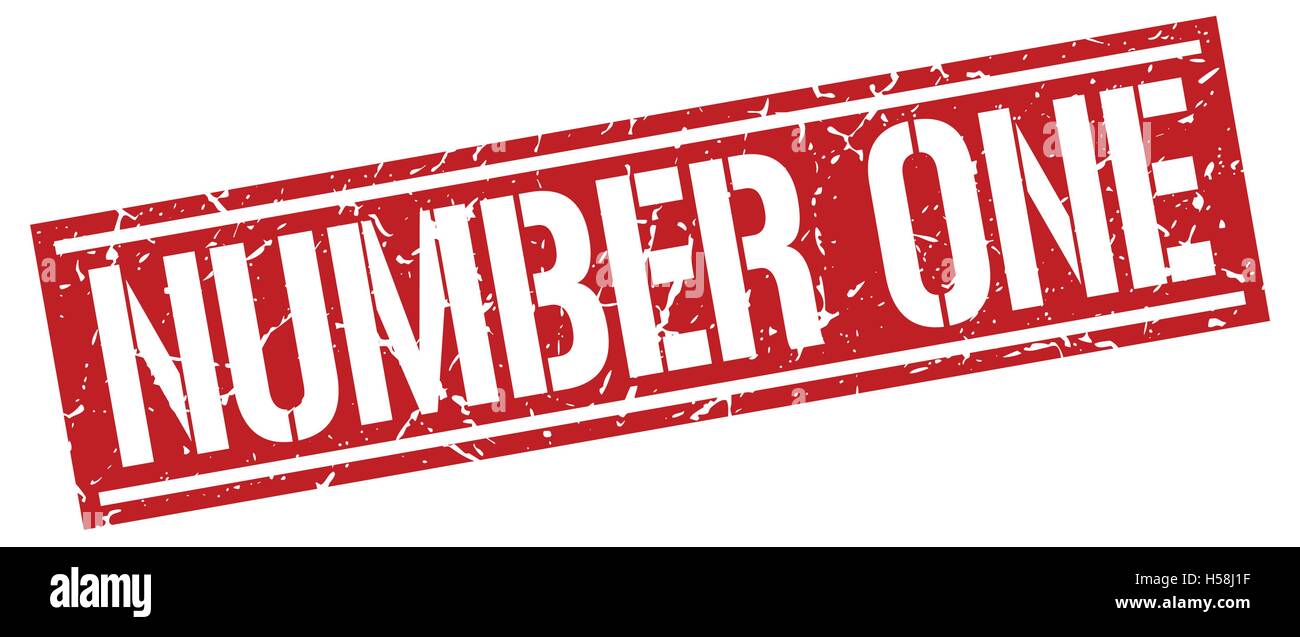 number one square grunge stamp Stock Vector Image & Art - Alamy