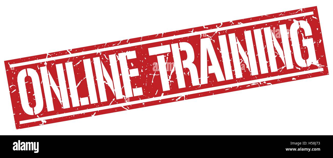 online training square grunge stamp Stock Vector Image & Art - Alamy