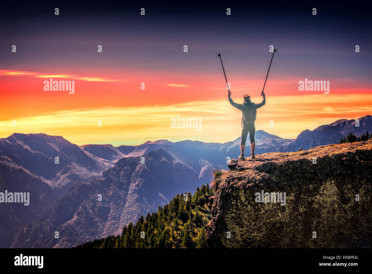 Top of the rock Stock Photo - Alamy