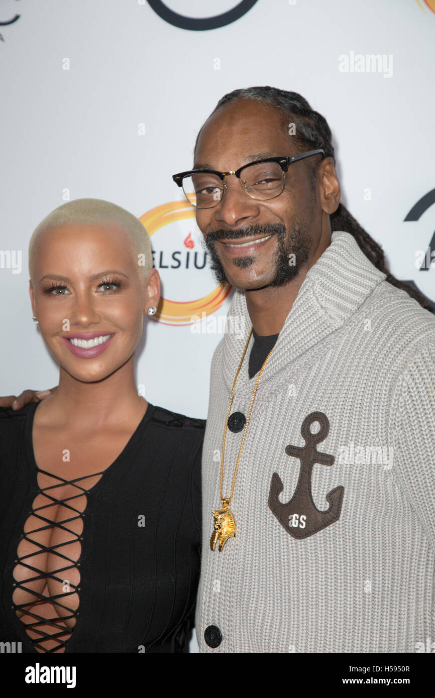 Amber Rose and Snoop Dogg attend 2016 All DEF Movie Awards at Lure ...