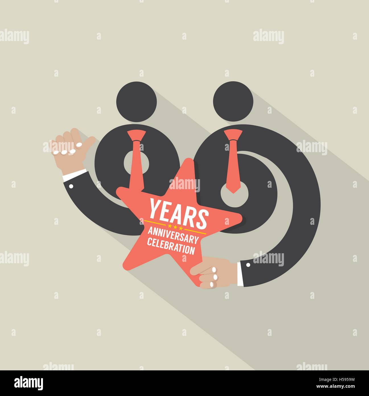 99th Years Anniversary Typography Design Vector Illustration Stock ...